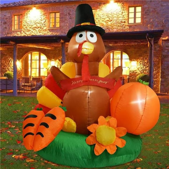 Holiday | 62ft Thanksgiving Inflatables Turkey Clearance Lighted ...